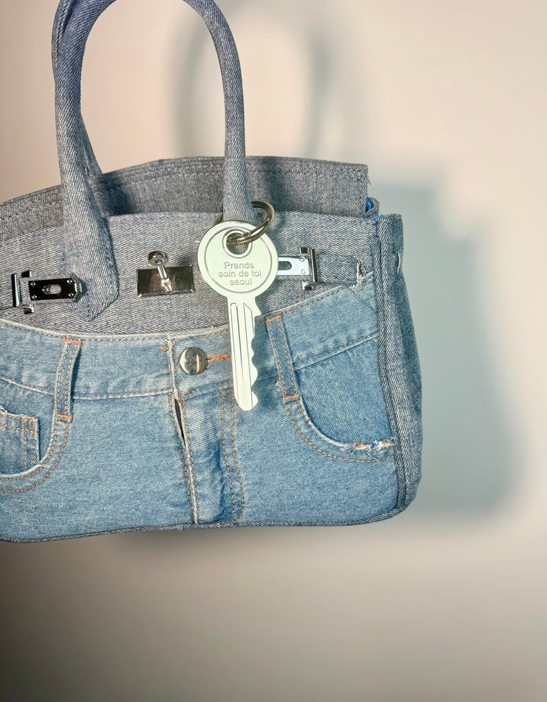 Mega Key Bag Charm-Silver – peblair